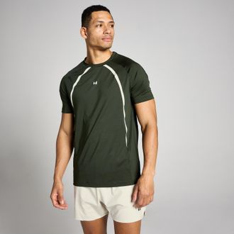 MyProtein MP Herren Tempo Panel T-Shirt - Waldgr&uuml;n - XXXL