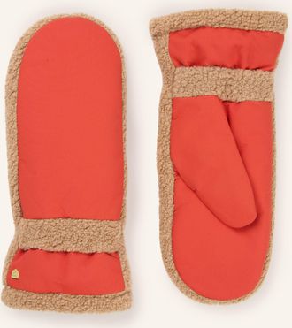Hestra F&auml;ustlinge Ronja Mit Teddyfell rot