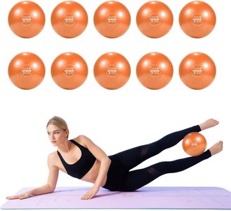 Gogo 10 St&uuml;ck Personalisiertes Gymnastikball f&uuml;r Physiotherapie, Pilatesball 23 cm Kleine Yogab&auml;lle f&uuml;r Stabilit&auml;t, Core Balance Training