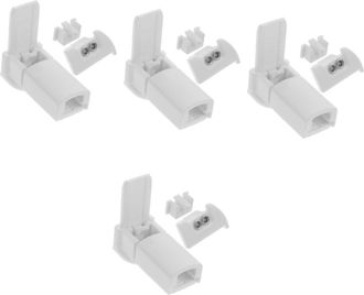 Cabilock 4sätze Plissee Blind Reparatur Zubehörset Mit Ersatzteilen Für Einfache Installation Und Wartung Von Plissees Inklusive Endkappen Für Linke Und Rechte