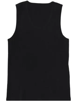 Christophe Lemaire Cotton-Linen Blend Tank Top - Black