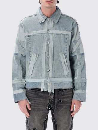 Who Decides War by Ev Bravado Kurze Patchwork-Jeansjacke aus Baumwolldenim