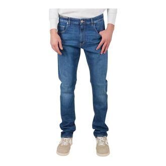 Pantaloni Torino Stretch-Denim-Jeans Regular Fit 5-Pocket - - Jeans - Herren - Blau - W34