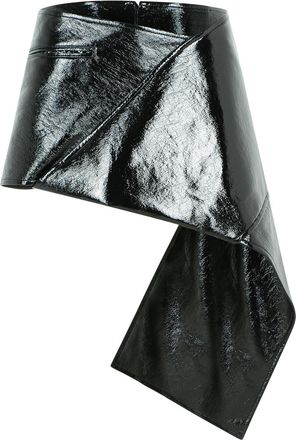 Courrèges Vinyl Black Cotton Blend Minkipt