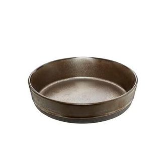 Aida Raw - flache Bodenplatte - 4 Stück - Metall brown