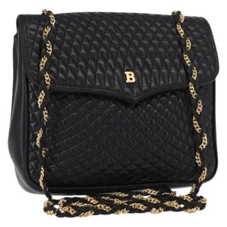 Bally Sac Bandouli&egrave;re en Cuir Pre-owned - Femme - Pre-owned - Noir - Taille: ONE Size