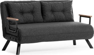 Hanah Home Hanah Home - Canapé 2 places convertible en lin Sando