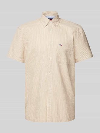 Tommy Jeans Regular Fit Freizeithemd aus reiner Baumwolle mit kurzem Arm