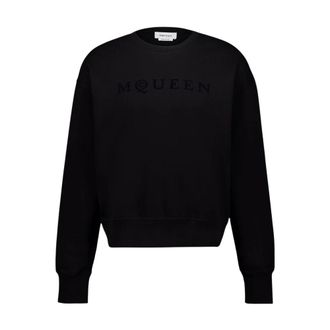 Alexander McQueen Logo Rundhals-Sweatshirt - - Sweatshirts & Hoodies - Herren - Schwarzk - M