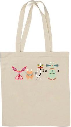 Generic TV 74 Sac fourre-tout en coton naturel Blanc