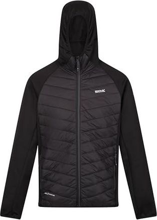 Regatta Homme Padded Hooded Soft Shell Jacket Manteau Rembourr&eacute;, Noir, L EU