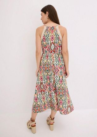 Bonprix Midikleid mit dekorativer Spitze am Armloch, ausgestellte Passform