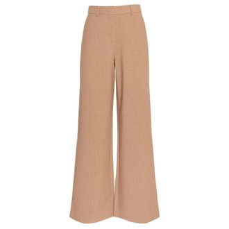 Moss Copenhagen Michelle HW Wide Pants Long - - Trousers - Damen - Braun - XL