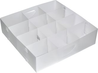 Domopak Living Trennwand mit 12 Fächern, 30 x 30 x 8 cm