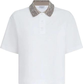 Brunello Cucinelli Poloshirt - Wei&szlig;