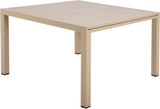M&S Collection M&s - Table en alu carree extensible 120x120- 180 cm coloris Creme