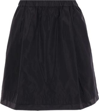 Aspesi Femme, Jupes, Noir, Taille: 38 FR Jupe midi pliss&eacute;e en tissu technique