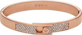 Emporio Armani Damenarmreif Glassteine Edelstahl roségoldfarben, EGS3089221