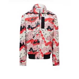 Stone Island W&uuml;sten-Camo-Fliegerjacke - - Jackets - Herren - Mehrfarbig - L
