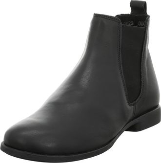 Think Damen AGRAT leder gefütterter, nachhaltiger Chelsea-Boots, 0000 Schwarz,36.5 EU