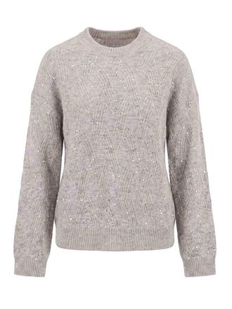 PESERICO Pull Col Rond - Gris
