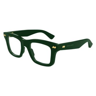 Bottega Veneta unisex, Accessoires, Vert, Taille: 51 MM Monture Optique