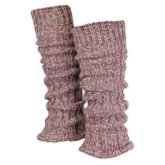 Piarini 1 paire de jambières en grosse maille pour femme - Chaudes pour lhiver - Multicolore, bleu, gris, rose, taille unique - - Taille Unique