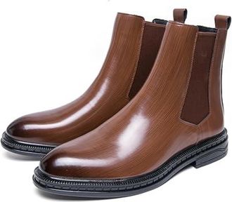 Generic Bottines Chelsea d&eacute;contract&eacute;es &agrave; enfiler pour homme, marron, 42 2/3 EU