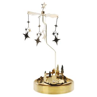 BESPORTBLE FIXOSHEE Rotierender Kerzenhalter aus Edelstahl Runde Aromatherapie kerzenst&auml;nder Romantisches Kerzentablett f&uuml;r Tischdekoration Langlebig und Vielsei