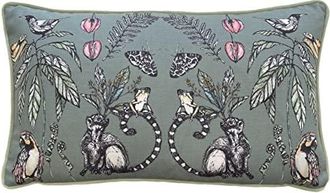 furn. Wylder Tropics Wild Passion Creatures Kissen mit Polyesterf&uuml;llung, Salbei, quadratisch