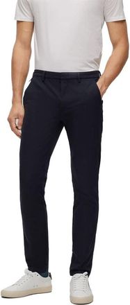BOSS Herren Kaito1 T Slim-Fit Hose aus elastischem Baumwoll-Mix Dunkelblau 48