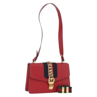 Gucci Sac bandouli&egrave;re vintage Pre-owned - Femme - Pre-owned - Rouge - Taille: ONE Size