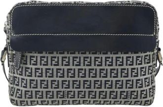Fendi Pre-owned Sac bandouli&egrave;re en toile - Femme - Pre-owned - Bleu - Taille: ONE Size