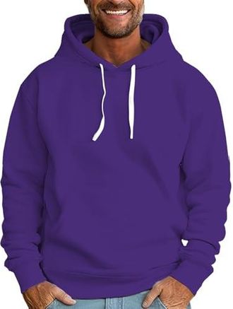 Generic Sweat a Capuche Homme Hooded Sweatshirt Sweats &agrave; Capuche Homme avec Imprim&eacute; Lettre et Cordon de Serrage pour Style D&eacute;tendu