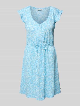 Tom Tailor Denim Tailliertes Minikleid mit Allover-Muster