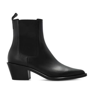 Gianvito Rossi Femme, Chaussures, Noir, Taille: 38 1/2 EU Bottines &agrave; talons Wylie