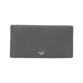 Fendi unisex, Pre-owned, Gris, Taille: ONE Size Pre-owned Long wallet (bi-fold)