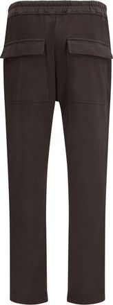 Moncler Embroidered Logo Cotton Joggers - Brown