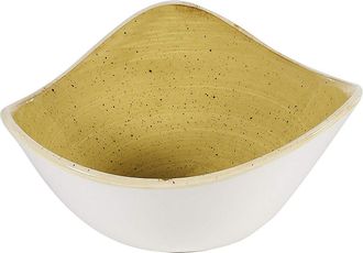 Churchill Stonecast -Triangle Bowl Sch&uuml;ssel- 26cl, Farbe w&auml;hlbar (Mustard Seed Yellow)