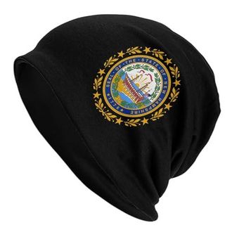 Generic Homme Femme Bonnets De Ski Drapeau du New Hampshire Bonnets Tricot&eacute; Classique Bonnet dhiver Mode Bonnet &Agrave; Revers pour Ski Hiver Course