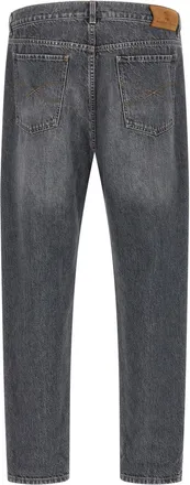 Brunello Cucinelli Pure Cotton Denim Jeans - Gray