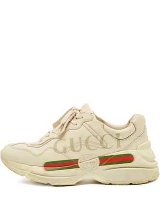 Gucci Rhyton Sneakers - Nude