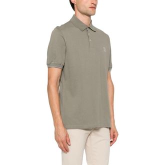 Brunello Cucinelli Besticktes Poloshirt - - Tops - Herren - Gr&uuml;n - S