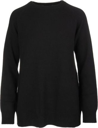 Max Mara Femme, Pulls, Noir, Taille: 36 FR Derrick Crew Neck Sweater
