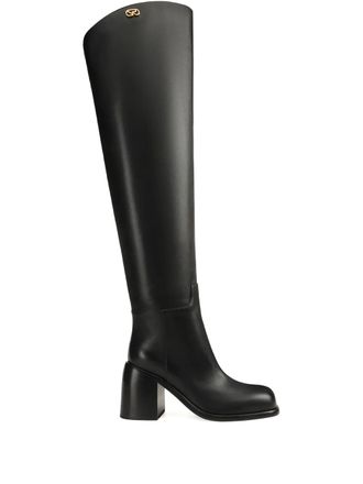 Sergio Rossi Avenue block-heel boots - Schwarz