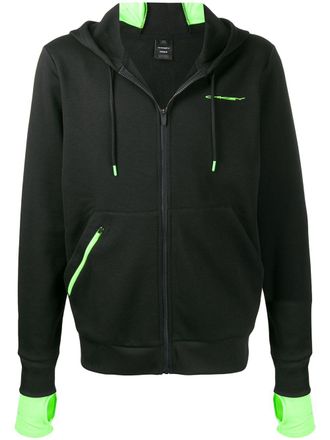 Oakley sweat zipp&eacute; &agrave; capuche &agrave; logo imprim&eacute; - Noir