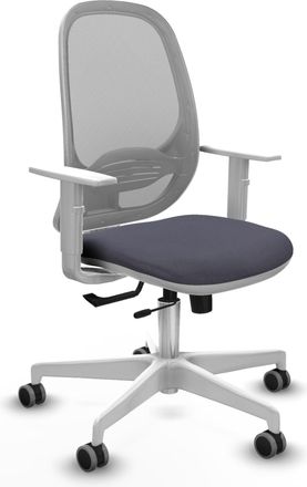 Piqueras y Crespo Stuhl, zylindrische Armlehne, h&ouml;henverstellbare Lendenwirbelst&uuml;tze, ausgestattet mit Syncro/Traslack und Schneideschaum, mit Rollen 65 mm, Parkett, Gr