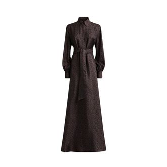 Kiton Geometrisches Seidenkleid - - Dresses - Damen - Schwarzk - XS