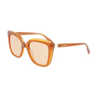 Longchamp Femme, Accessoires, Orange, Taille: ONE Size Lunettes de soleil en ac&eacute;tate avec montures carr&eacute;es