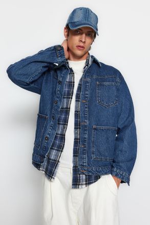 Trendyol MAN Herren Orange Einfarbig Lang Regular Fit Jacken